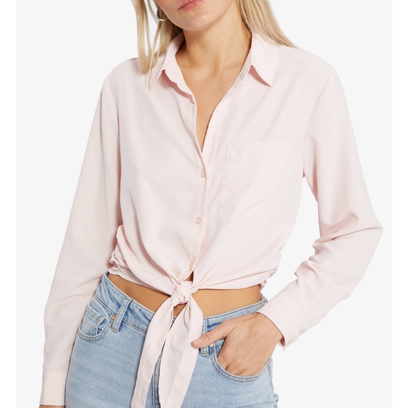 Sanctuary | Tops | Sanctuary Light Pink Button Down Shirt | Poshmark
